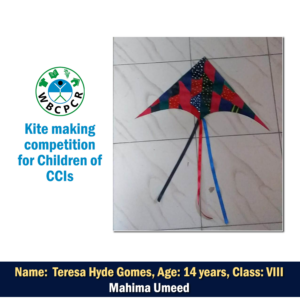 WBCPCR || Kite making competition for Children of CCIs